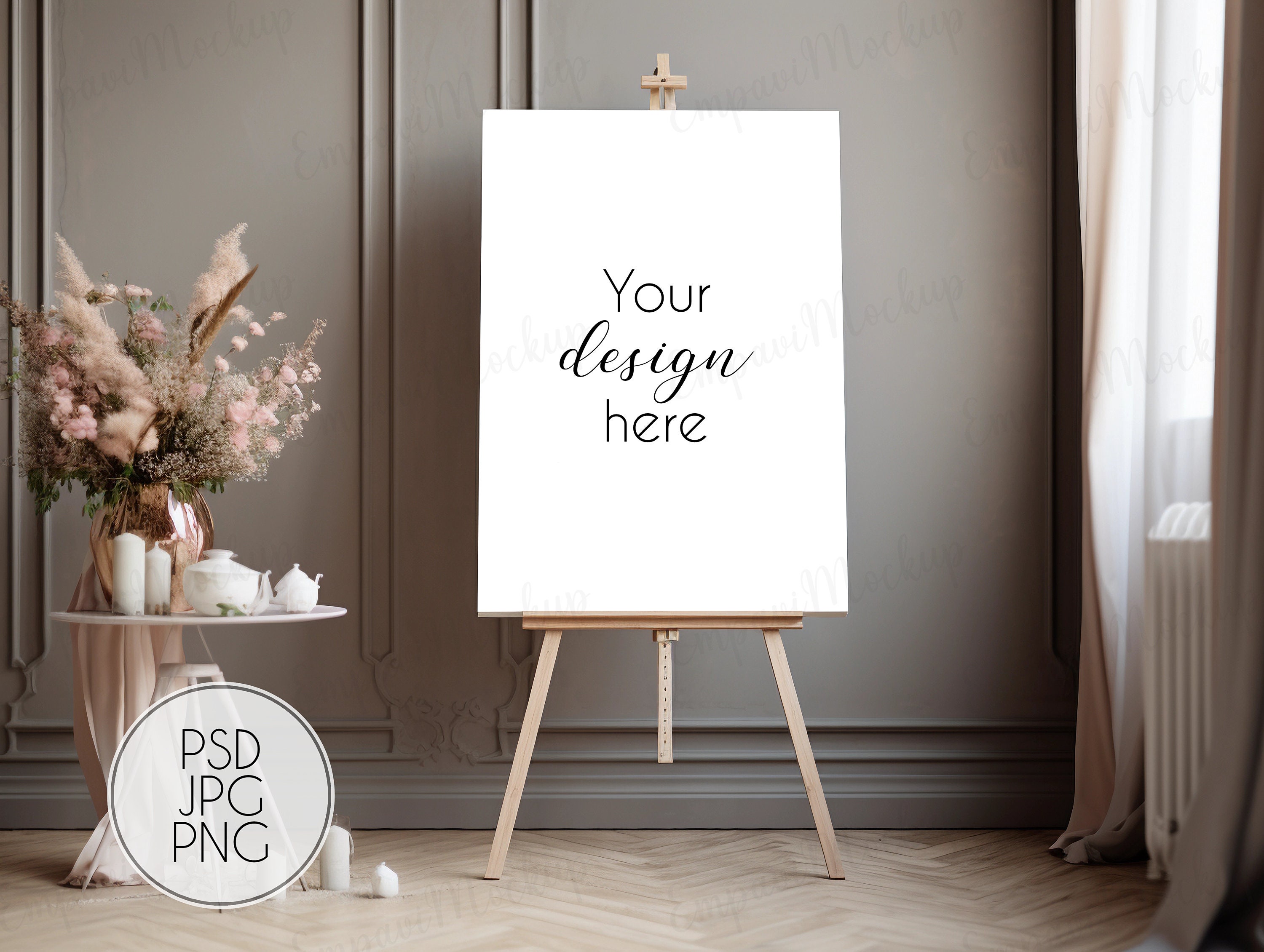 Easel Mockup 3x4 Easel Sign Mockup Wedding Sign Mockup Sign - Etsy