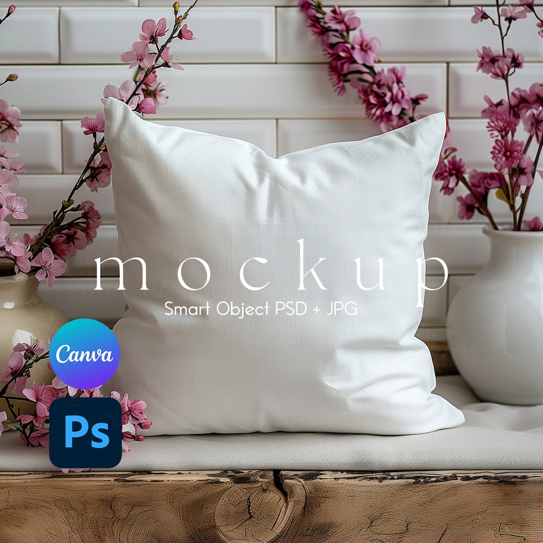 Pillow Mock Up, Printify Pillow Mockup, Throw Pillow Mockup, Pillow ...