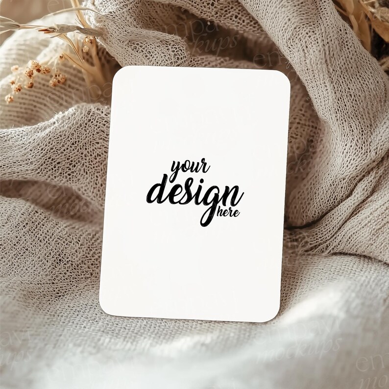 Baby Milestone Card Mockup, Neutral Gender Baby Cards Mockup, 5x7 Card ...