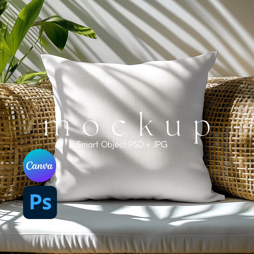 Pillow Mockup, Pillow Mock Ups, Pillow Mock Up, Printify Pillow Mockup ...