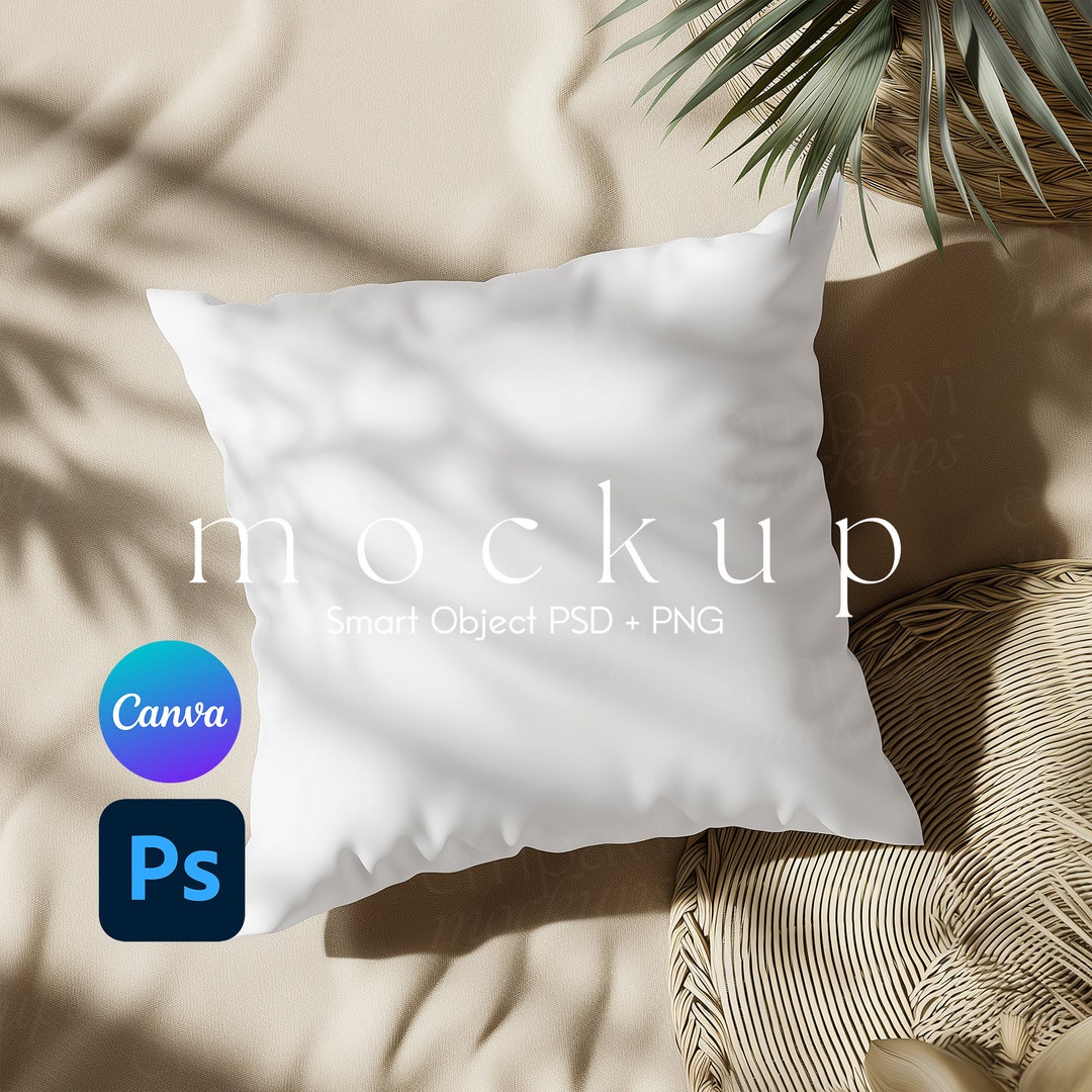 Pillow Mockup, Printify Pillow Mockup, Throw Pillow Mockup, Pillow Mock ...