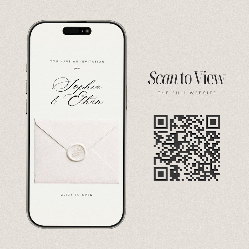 Custom Monogram Wedding Website Template With RSVP | Editable Canva ...