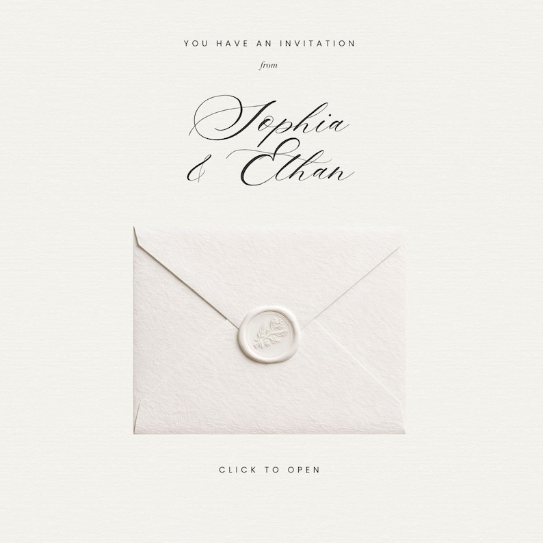 Custom Monogram Wedding Website Template With RSVP | Editable Canva ...