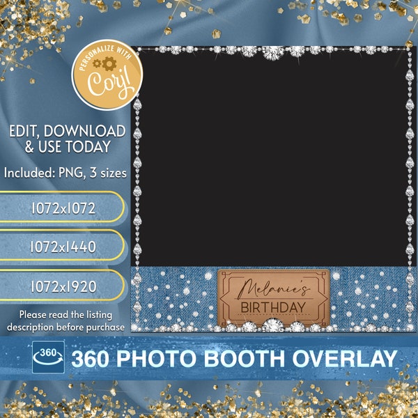 Birthday Overlay Banner - Etsy