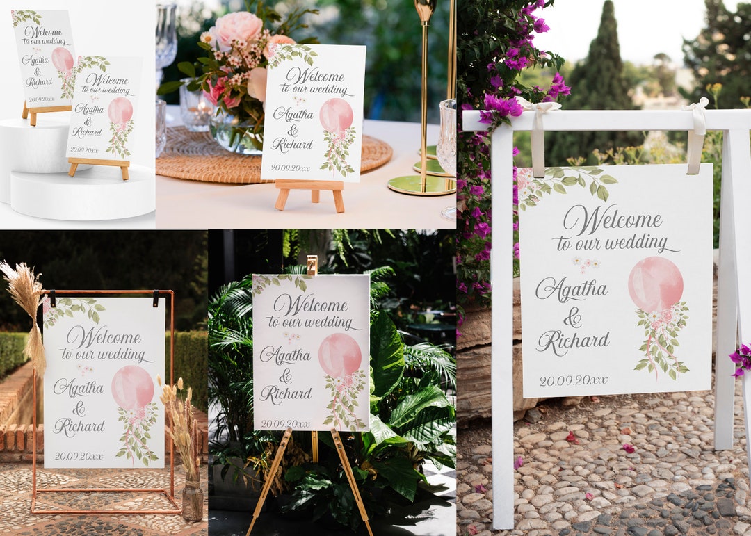 Printable - WELCOME Template Wedding Welcome Board - Table - Invitation ...
