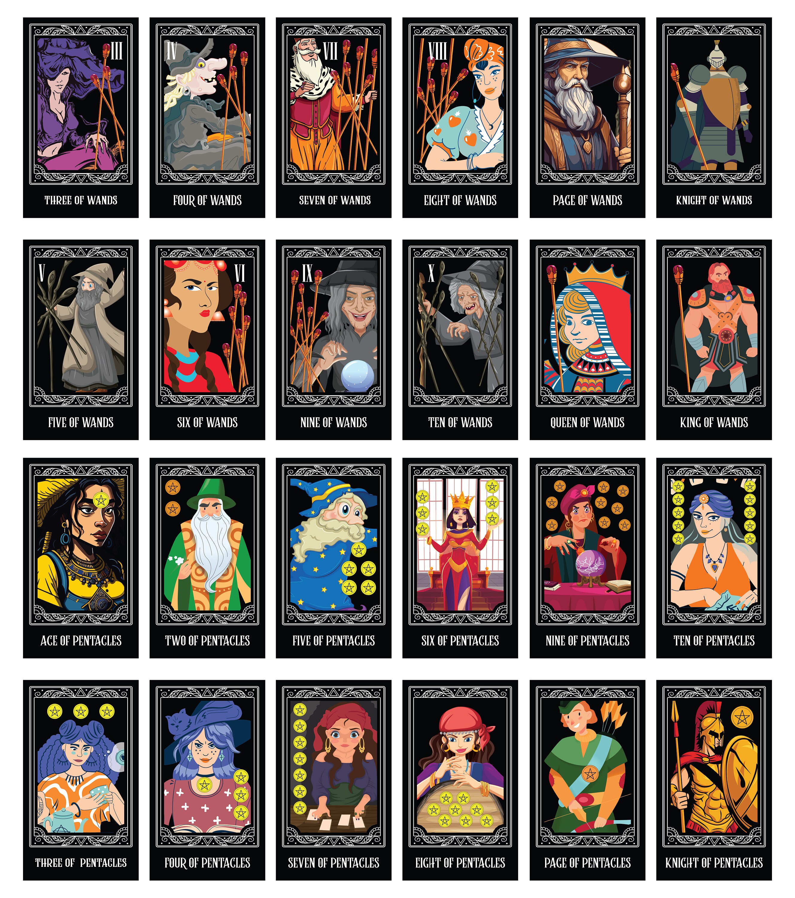 Printable Oracle Decks, Digital 78 Tarot Deck, Instant Download ...