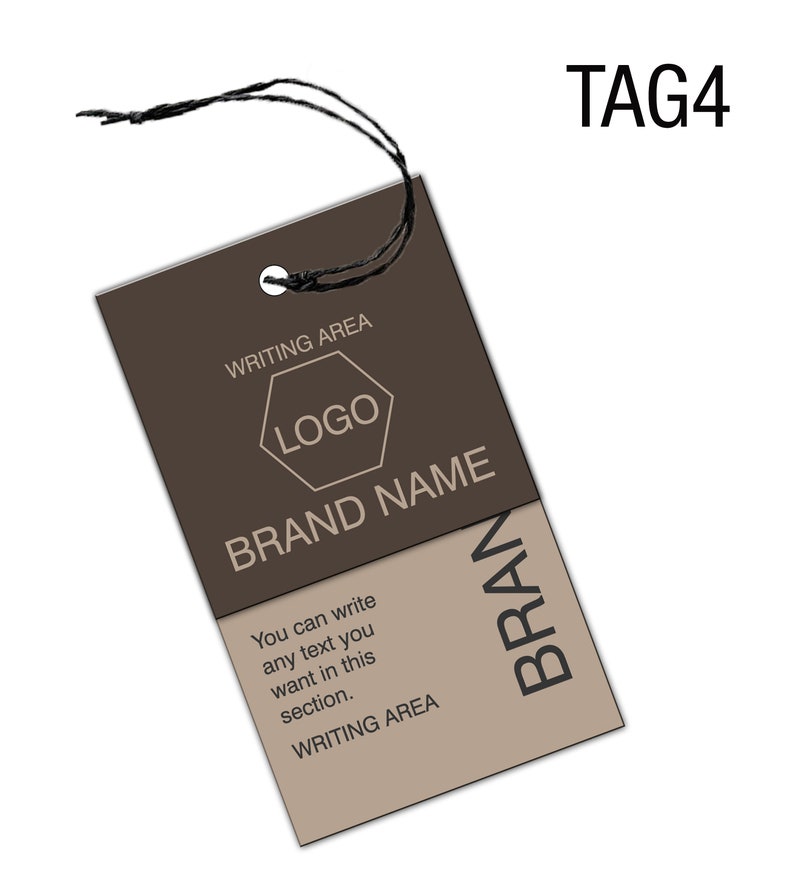 Printable Clothing Hang Tags Template, Modern Clothing Label Design ...