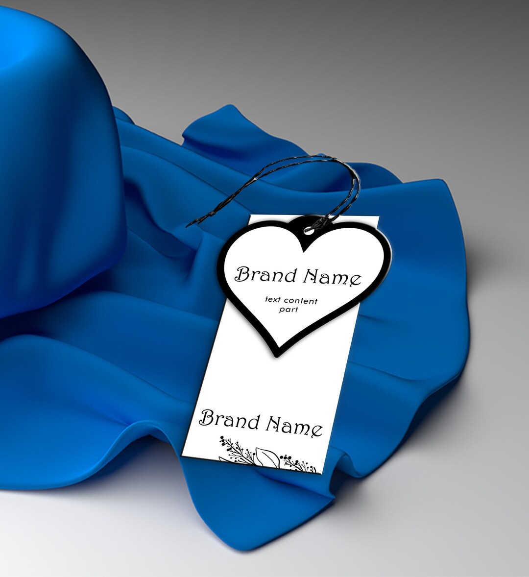 Printable Clothing Hang Tags Template, Modern Clothing Label Design ...