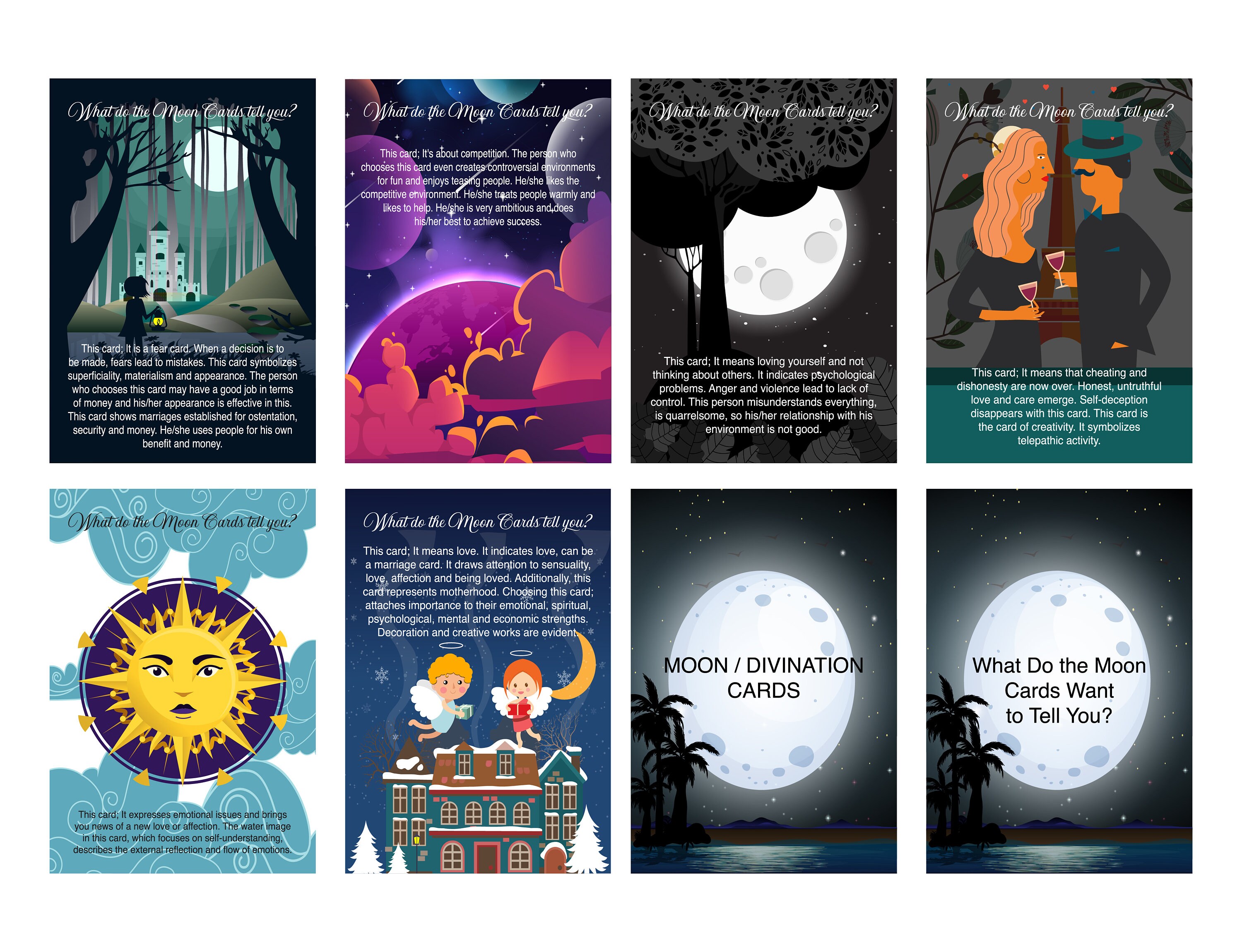 Moon Oracle Cards Oracle Cards Printable Oracle What Moon Oracles