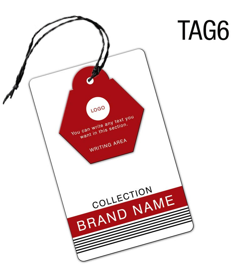 Printable Clothing Hang Tags Template, Modern Clothing Label Design ...