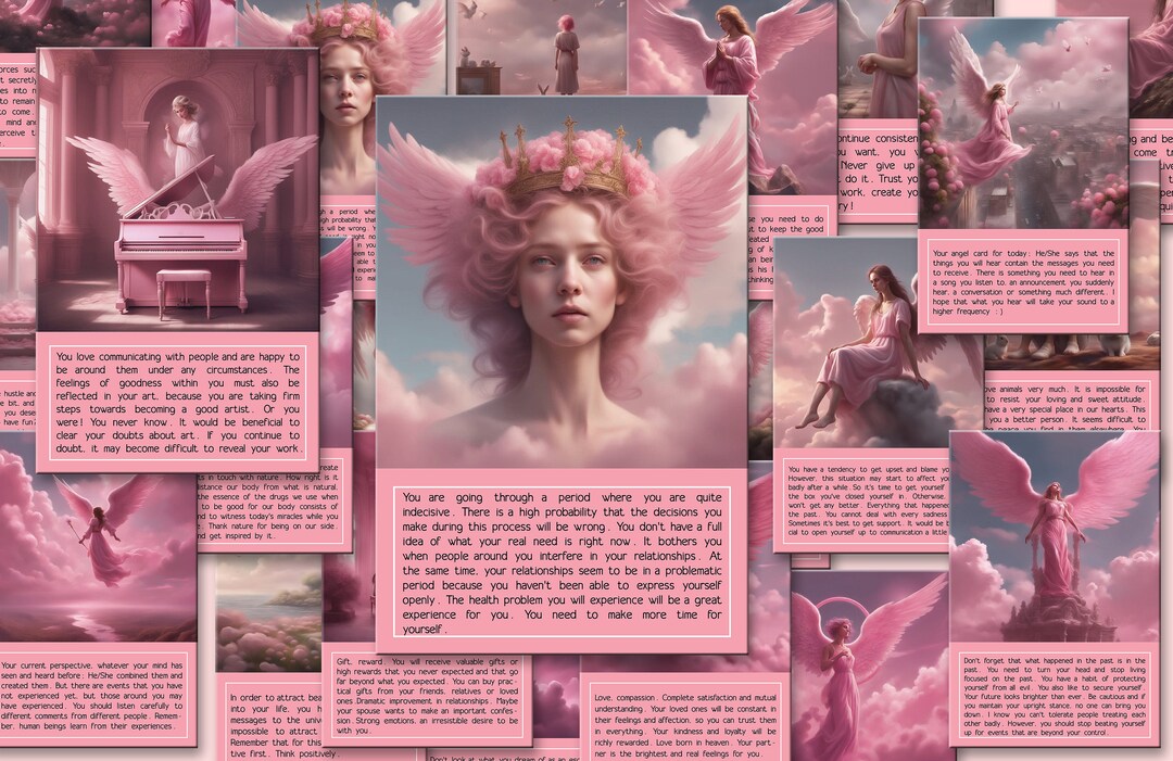 Angel Oracle Deck, Motivational Oracle Cards, Guardian Angels Oracle ...