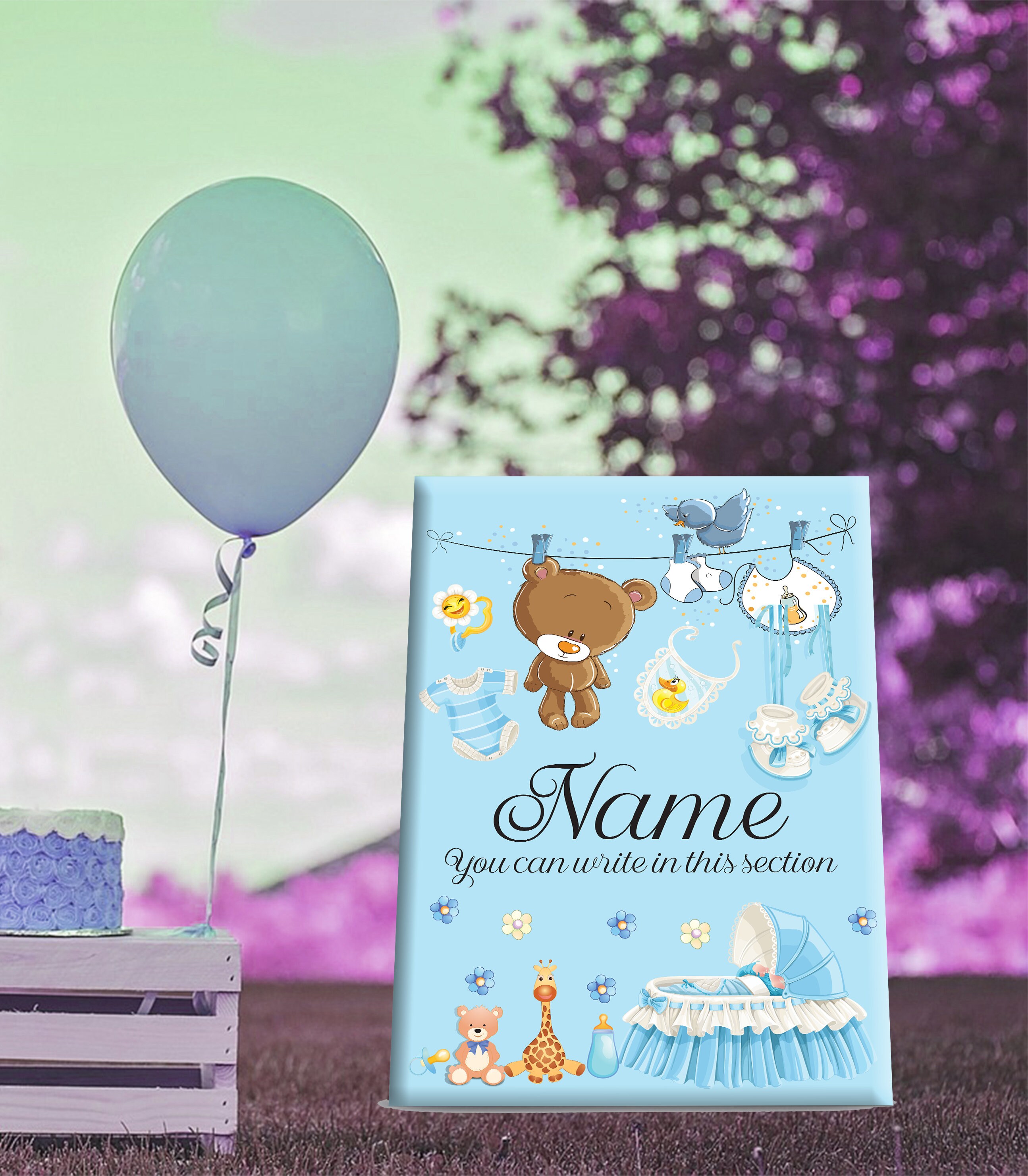 Baby Shower Boy Can Use as Banner Poster Card Gift Card - Etsy