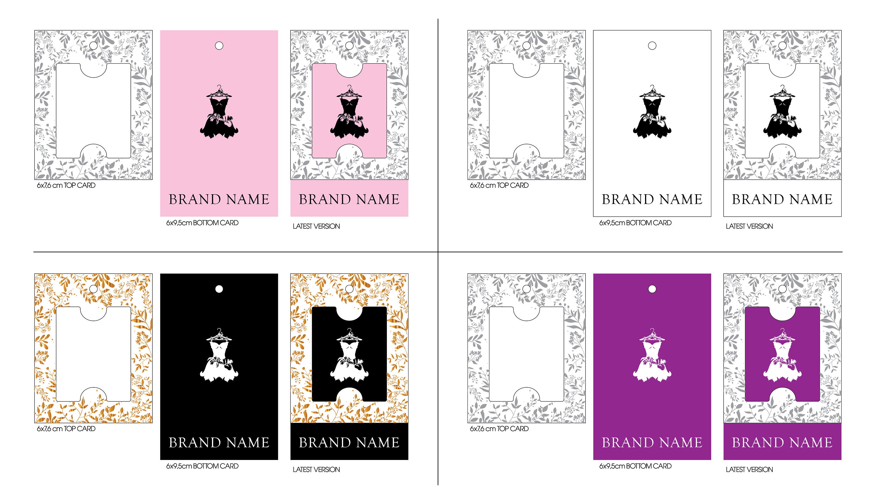 Printable Clothing Hang Tags Template Modern Clothing Label - Etsy