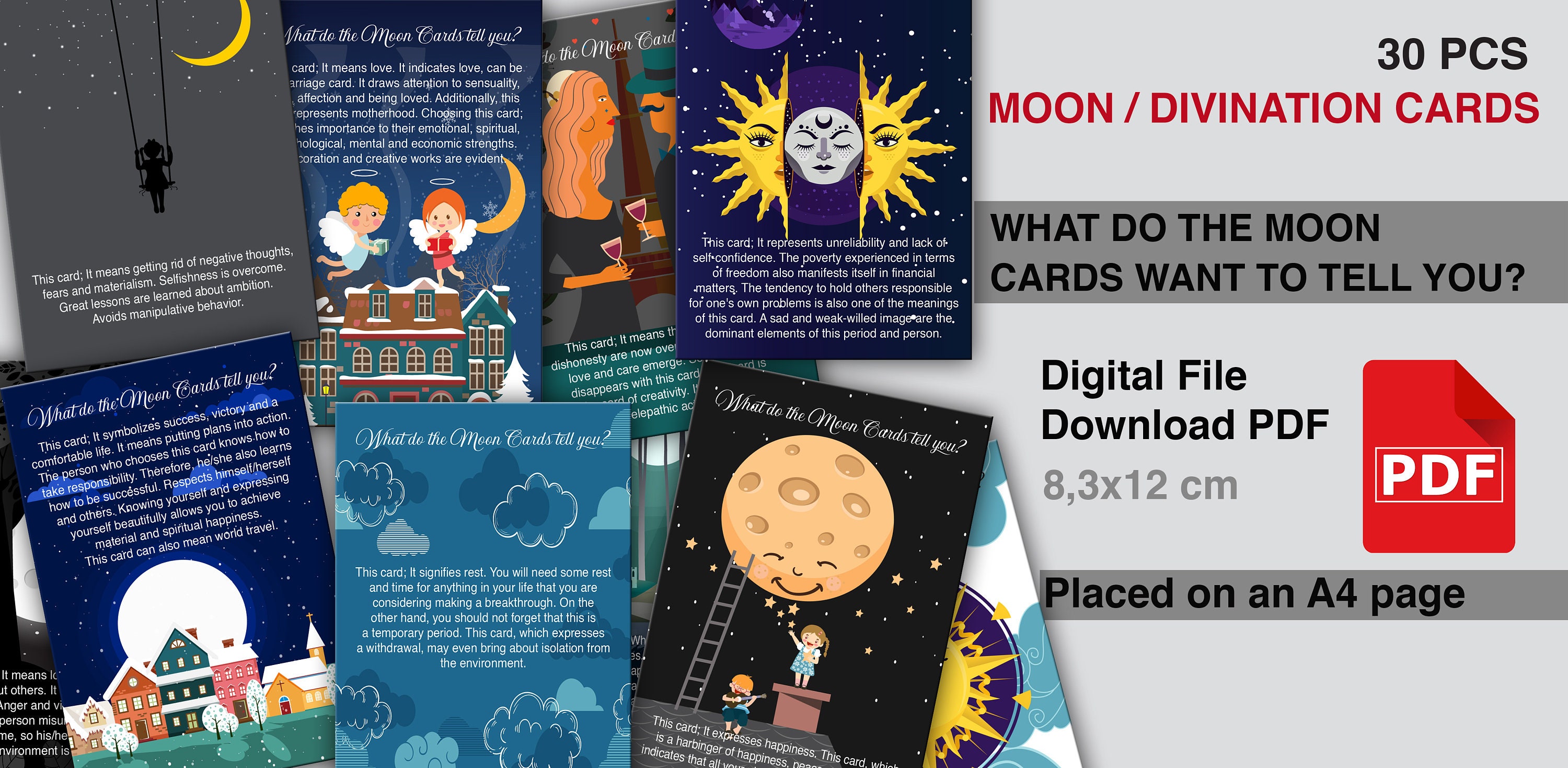 Moon Oracle Cards Oracle Cards Printable Oracle What Moon Oracles
