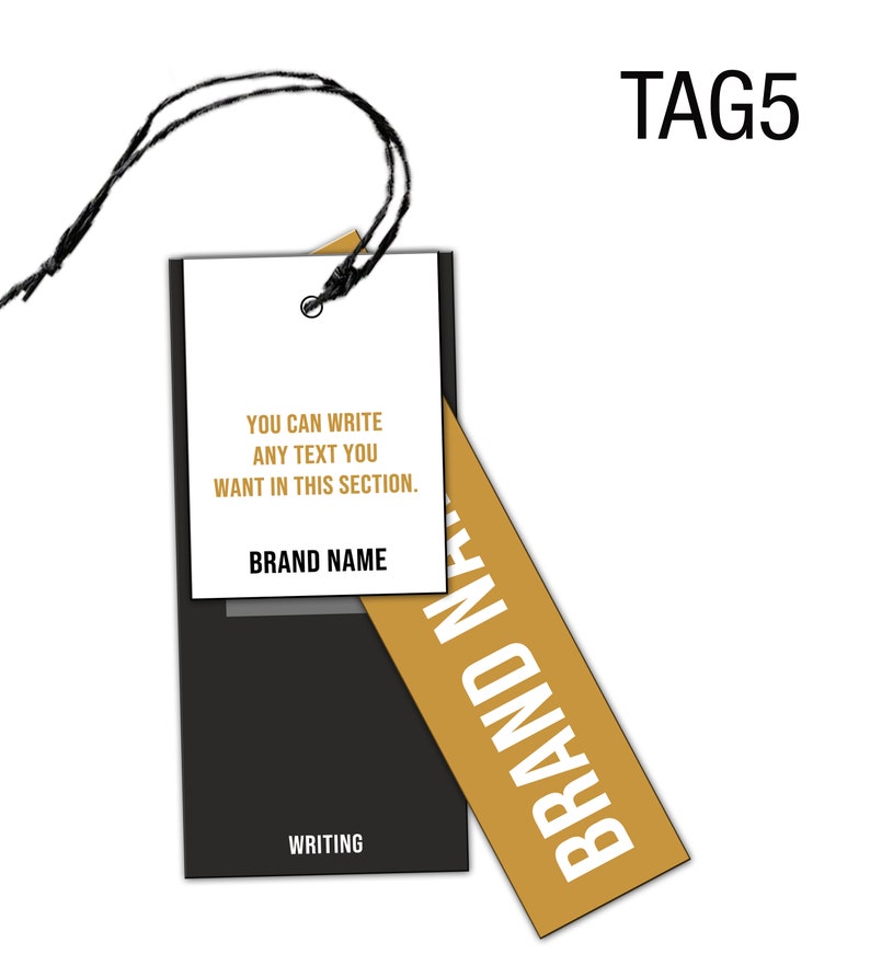 Printable Clothing Hang Tags Template, Modern Clothing Label Design ...