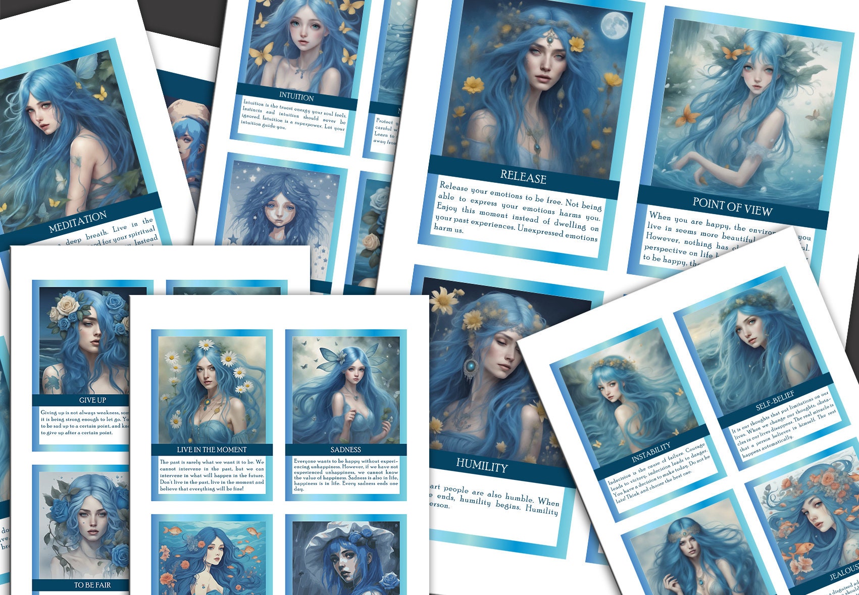 Printable Oracle Cards, Digital Oracle Cards ,digital Oracle Deck ...