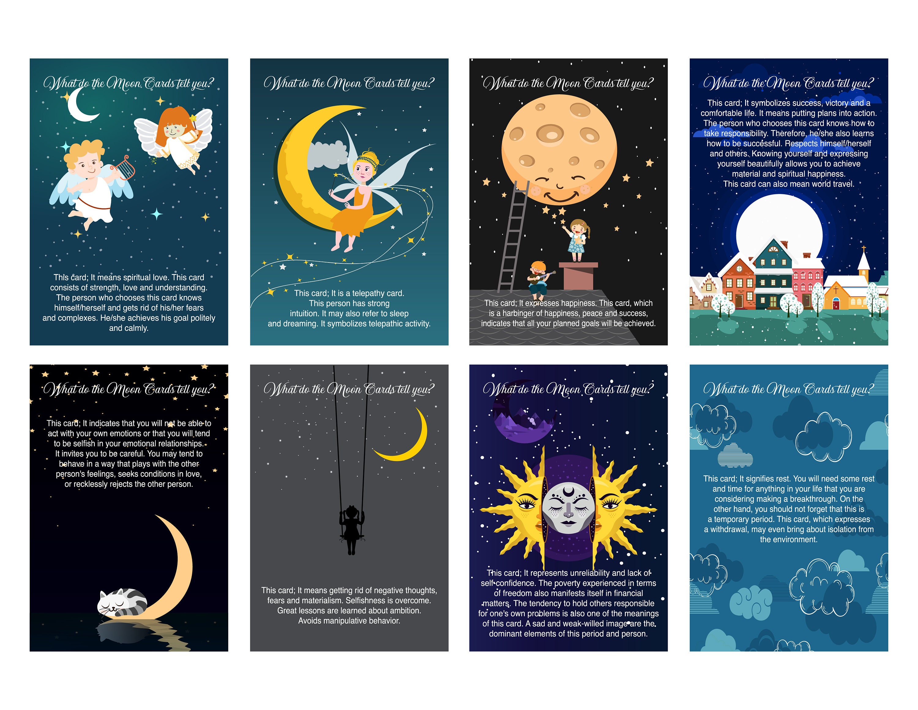Moon Oracle Cards Oracle Cards Printable Oracle What Moon Oracles