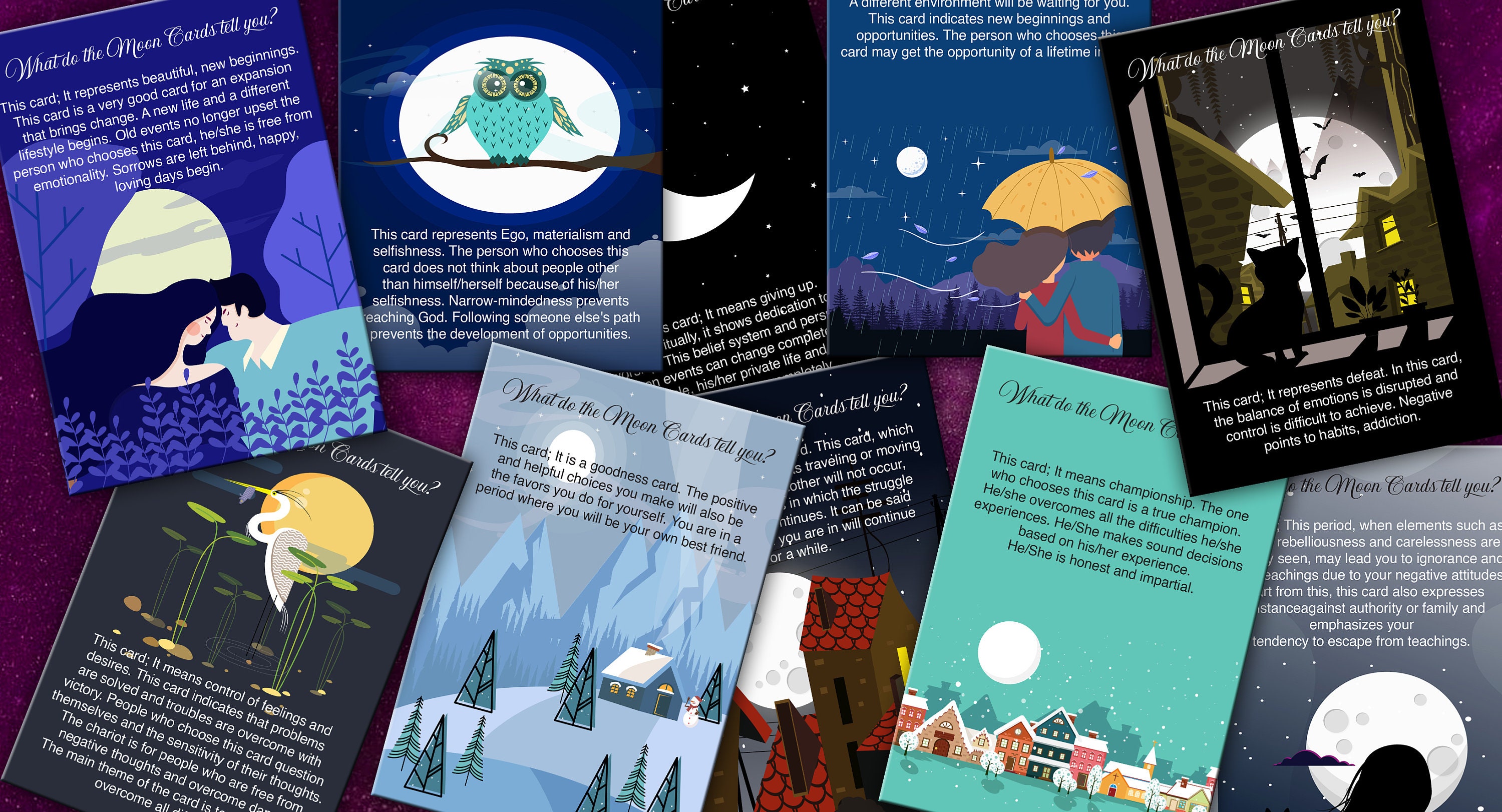 Moon Oracle Cards Oracle Cards Printable Oracle What Moon Oracles