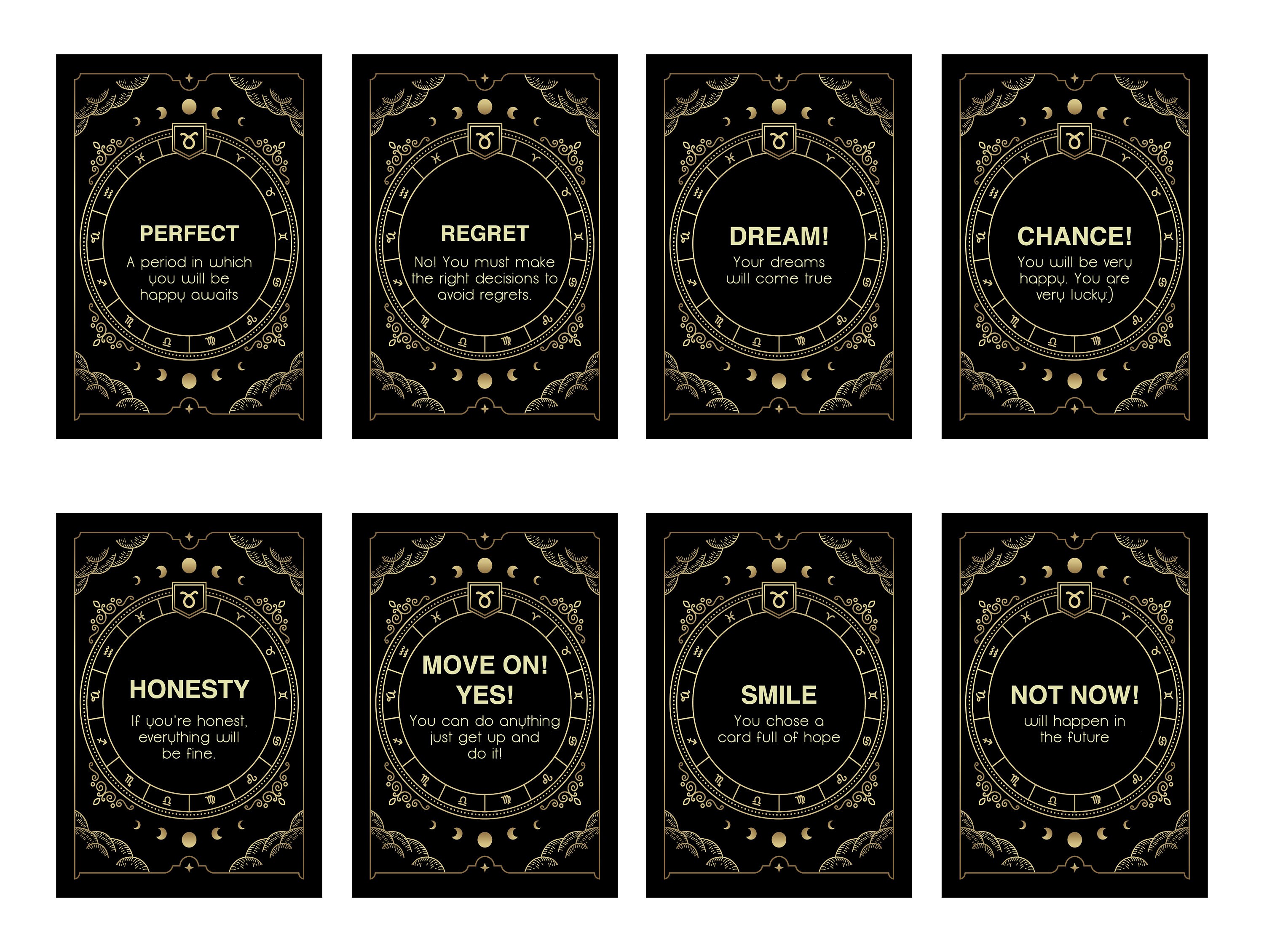 30 Pcs Oracle Answer Cards Yes/no Digital Deck Yes or No - Etsy