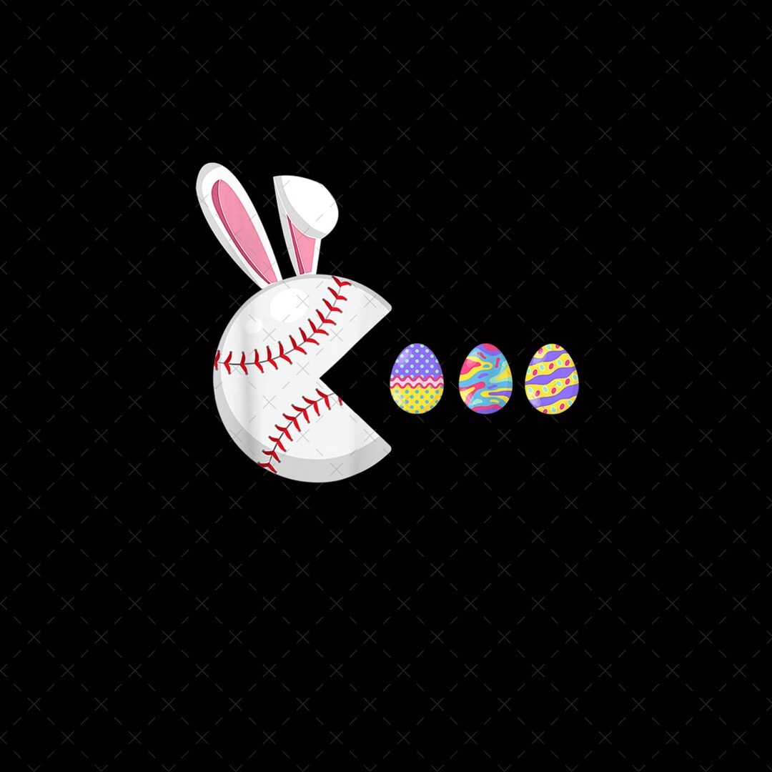 Happy Easter Baseball Pacman Png, Easter Bunny Video Gamer Png, Gamer ...