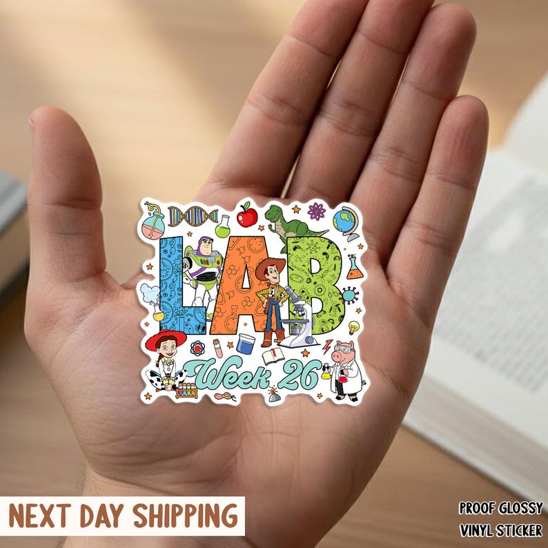 Lab Story Sticker, Lab Week 2026 Funny Vinyl, Toy Story Science Decal ...