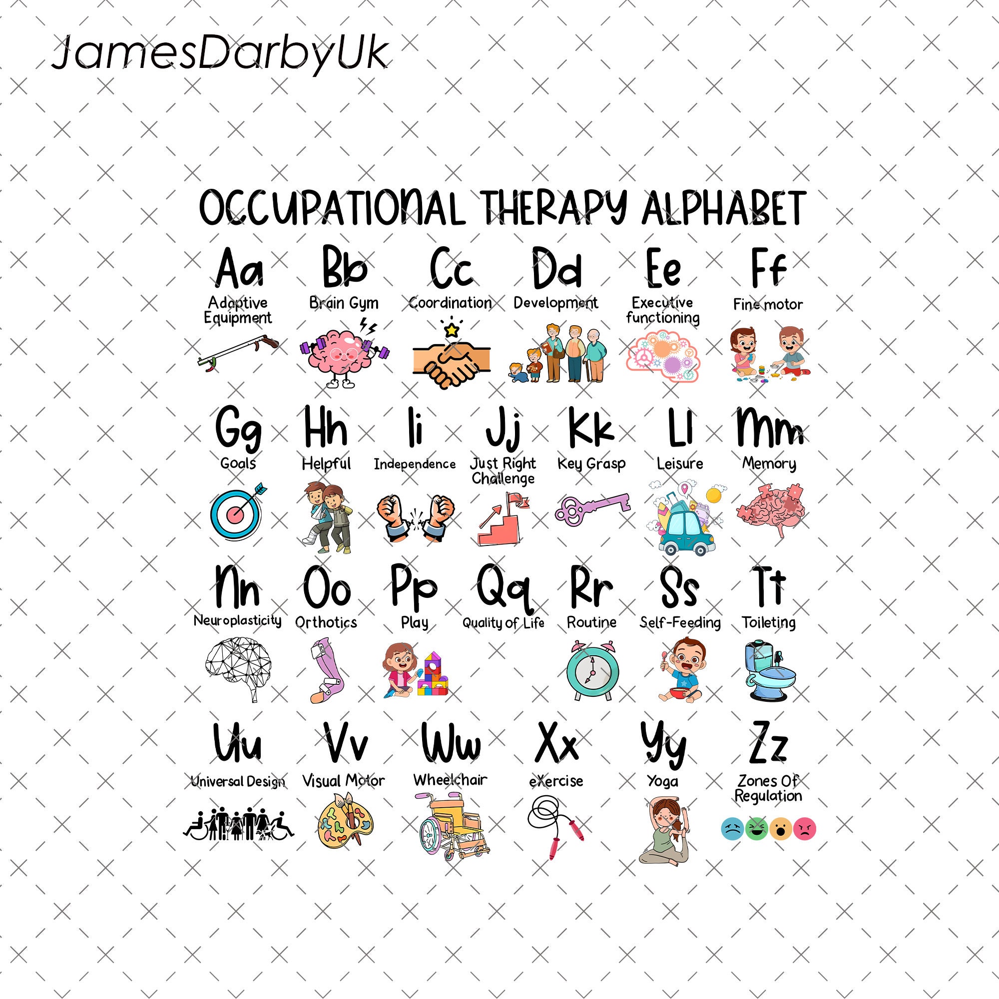 OT Alphabet Png, Occupational Therapy Alphabet Png, School Counselor ...
