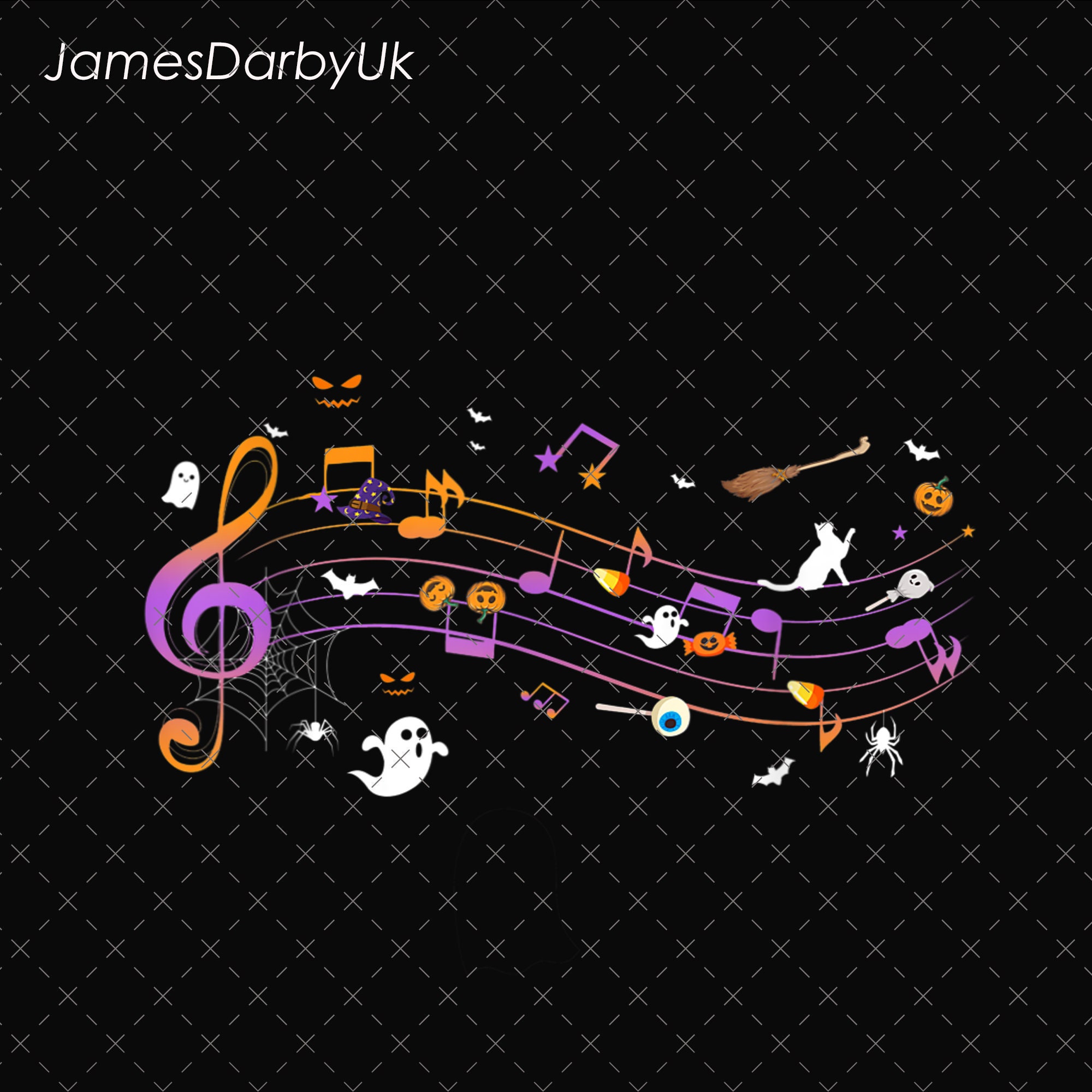 Halloween Music Teacher Funny Spooky Png, Music Education Png, Spooky ...