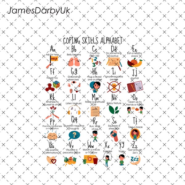 Coping Skills Alphabet - Etsy