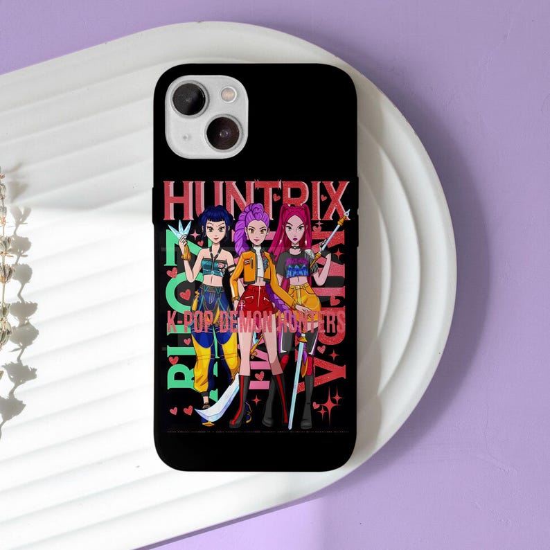 Huntrix Phone Case | K-pop Demon Hunters Anime Cover | Badass Girl ...