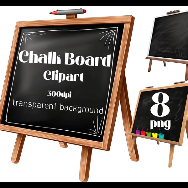 Chalkboard Clipart - Etsy