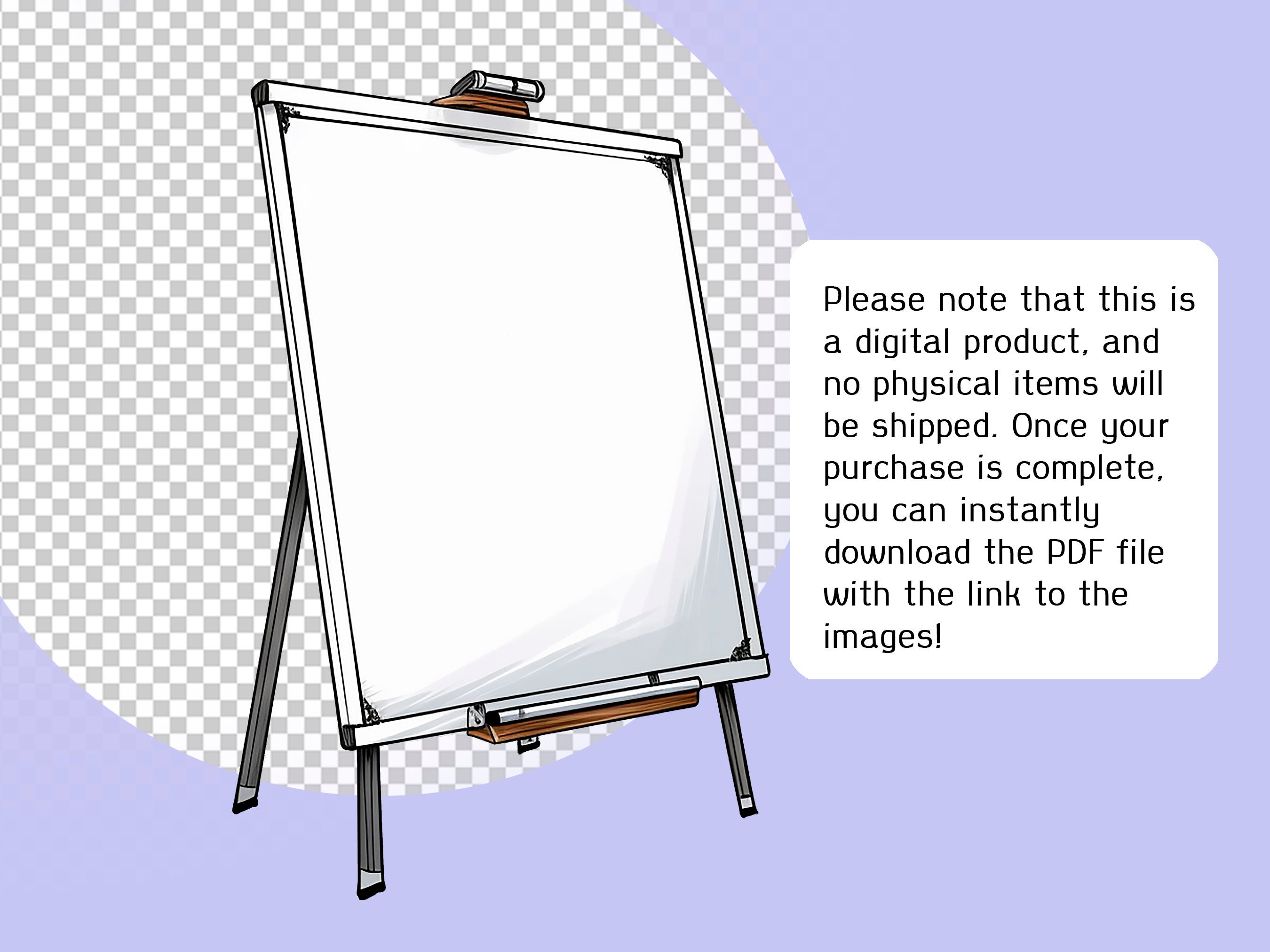 White Board Clip Art Bundle School PNG Teacher Clipart Commercial Use ...