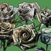 Money Rose Clipart Bundle Dollar Bill Flower PNG Cash Rose Clip Art ...
