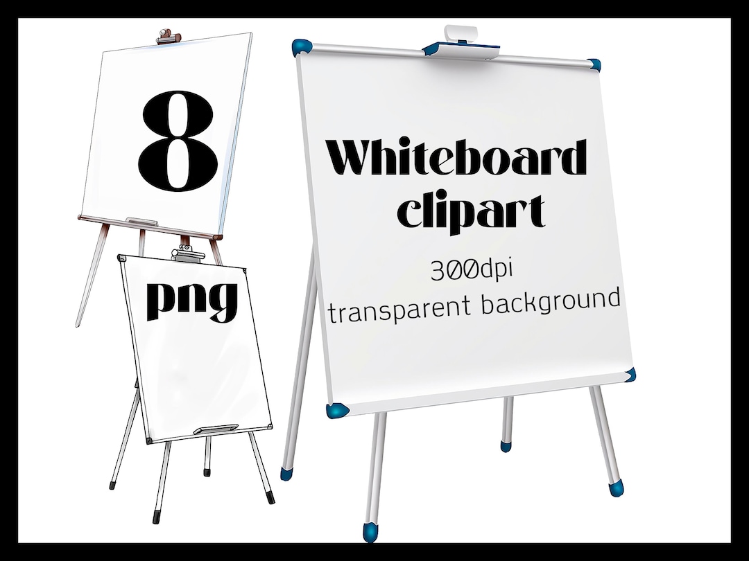 White Board Clip Art Bundle School PNG Teacher Clipart Commercial Use ...