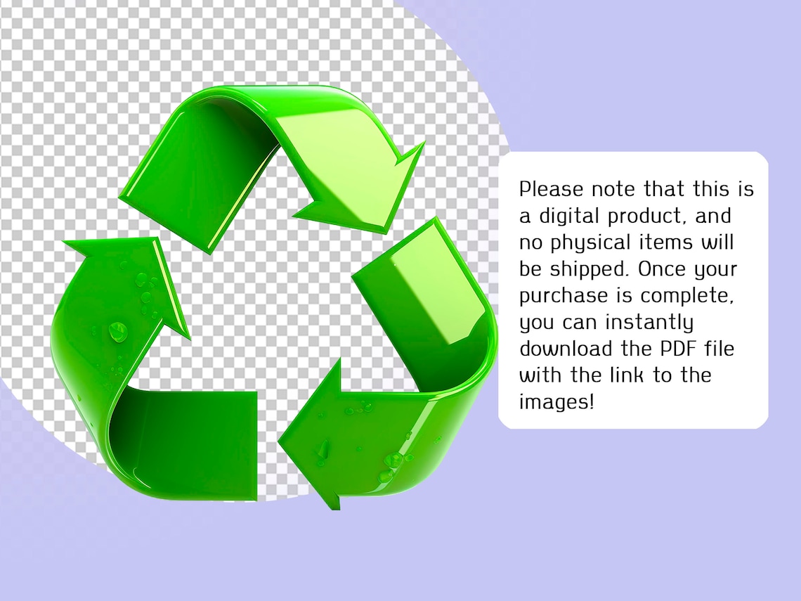 Recycle Sign Clipart Bundle Recycling Clip Art Eco-friendly Earth Day ...