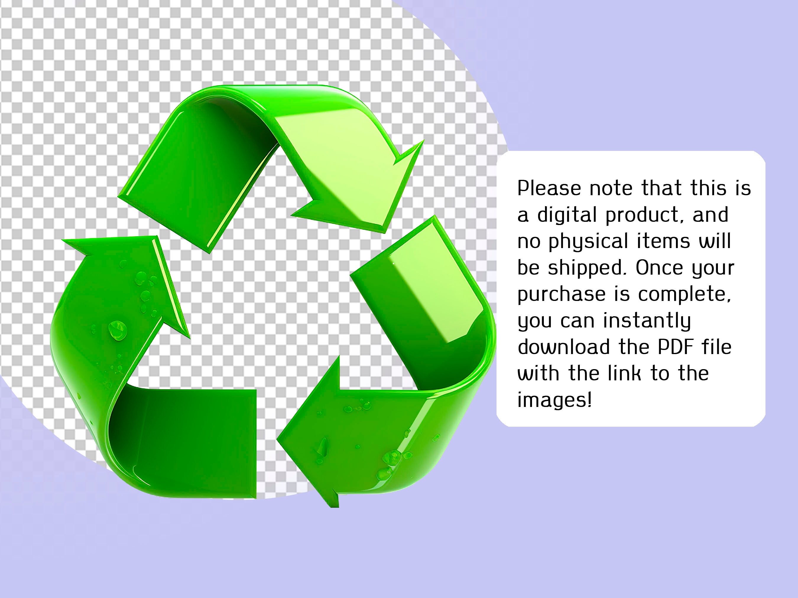 Recycle Sign Clipart Bundle Recycling Clip Art Eco-friendly Earth Day ...