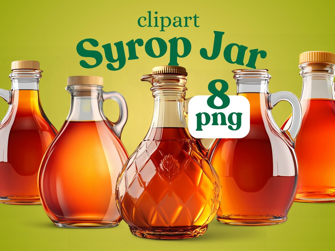 Maple Syrup Bottle Clipart Transparent PNG Vintage Syrup Jar ...