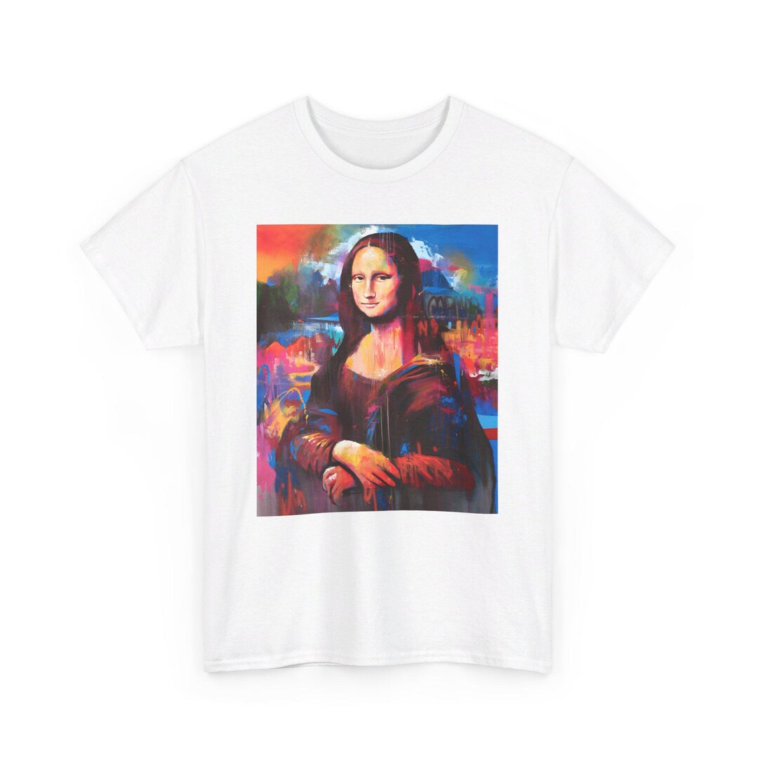 Modern Monalisa Shirt, the Mona Lisa Shirt, Art Shirt, Leonardo Davinci ...