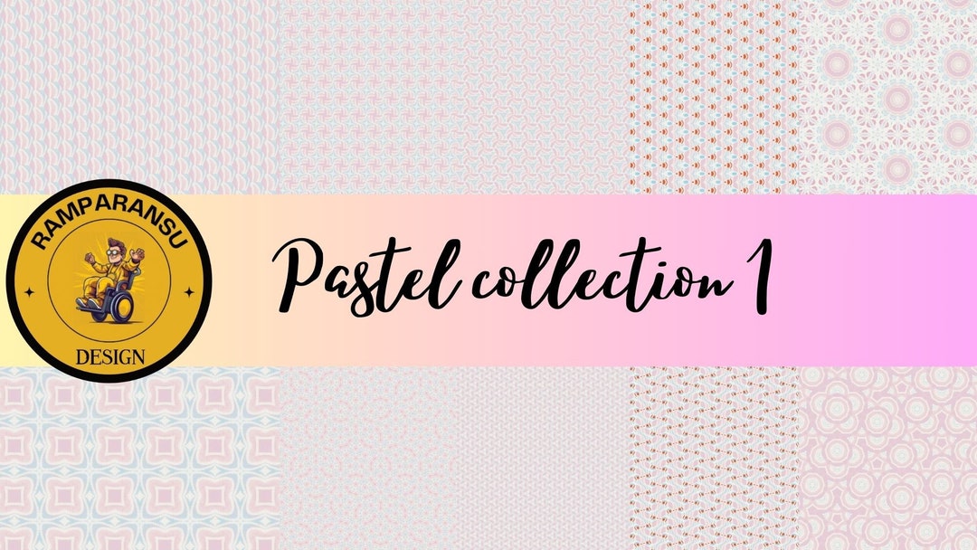 Pastel Digital Paper Pack, Printable Backgrounds, Scrapbooking Paper ...