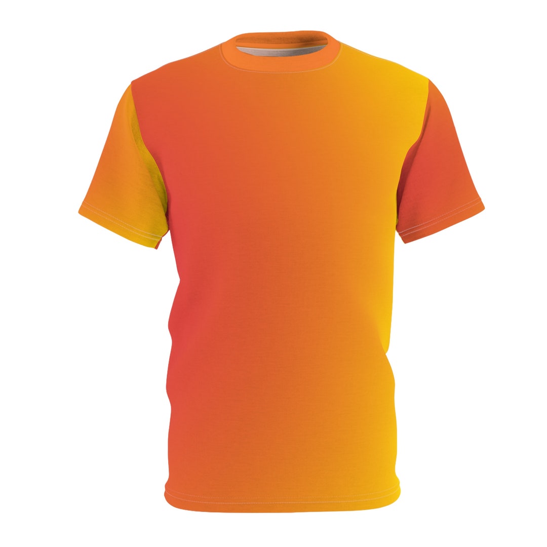 Orange Tee Gradient Color Simple Design No Graphics Shirt - Etsy
