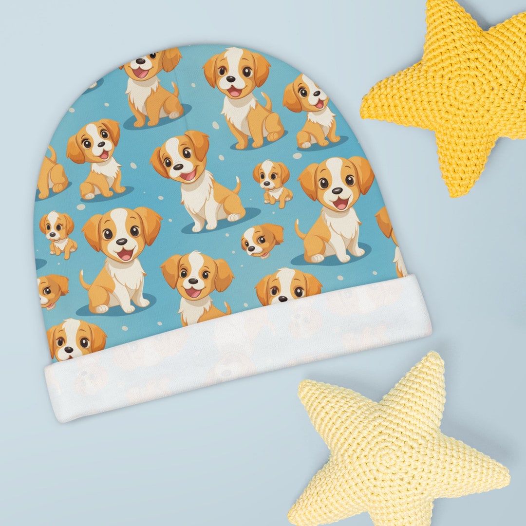 Cartoon Puppies Baby Beanie (AOP) Cute Dogs - Etsy