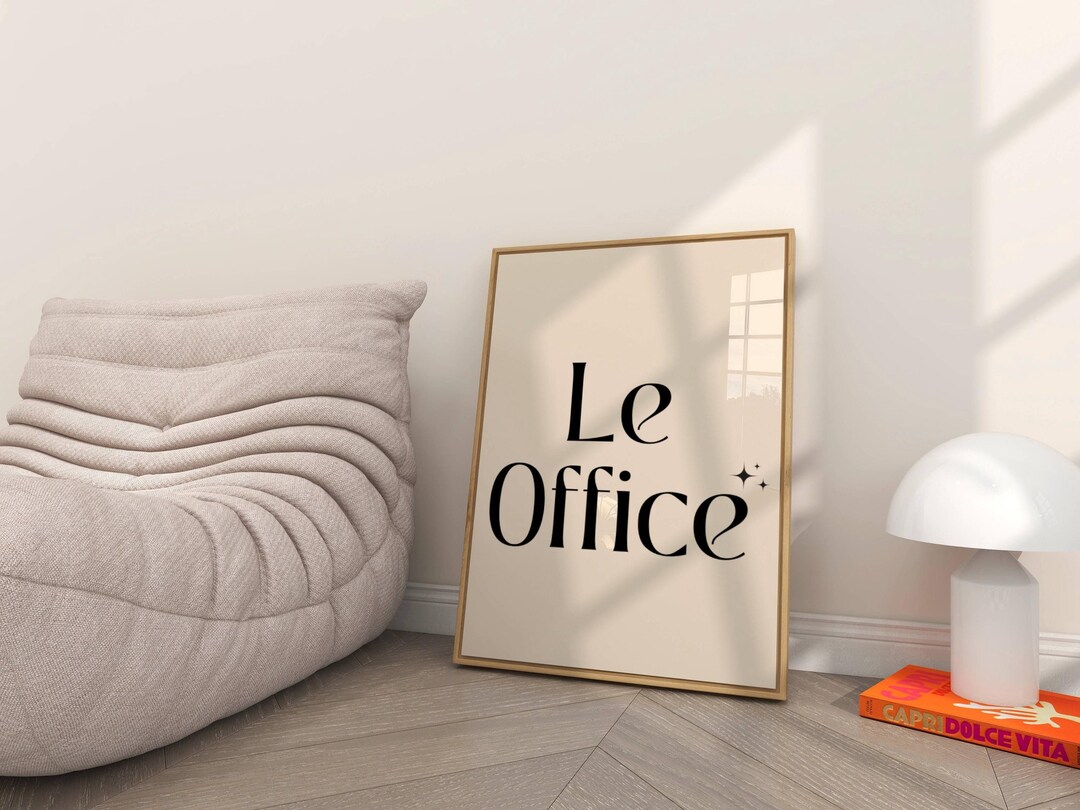 Le Office Wall Art, Modern Office Decor, Minimalist Digital Poster ...