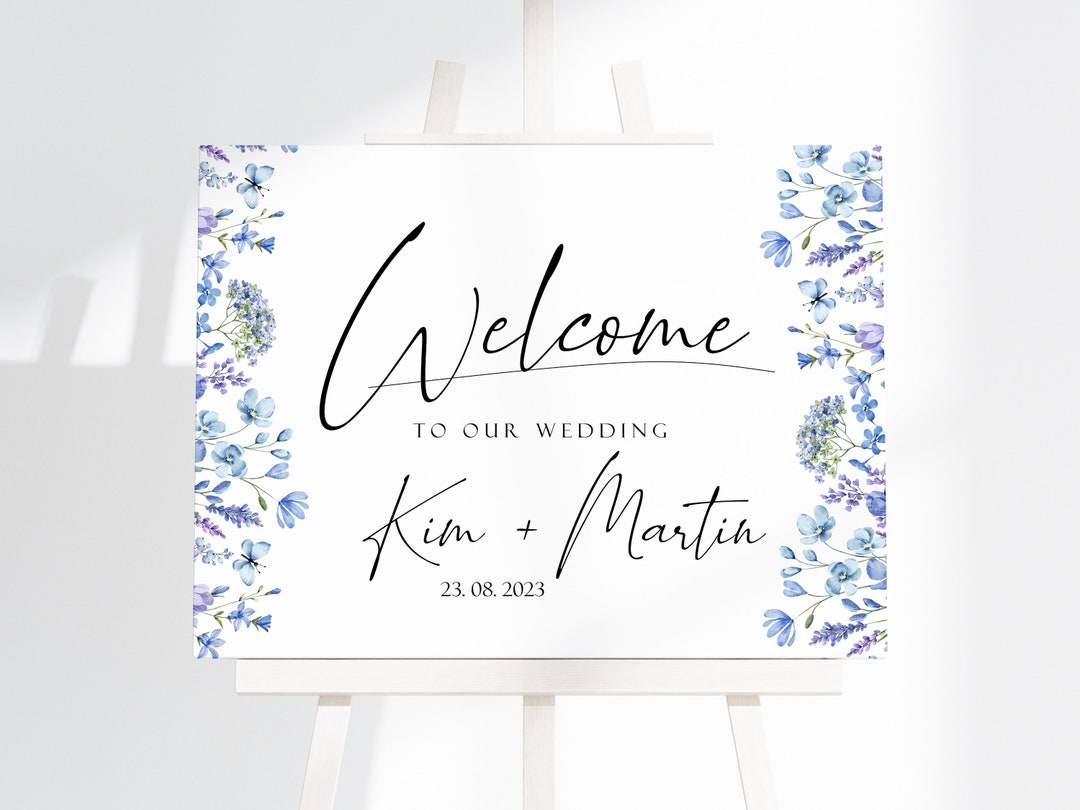 Giant Welcome Sign, Customized Welcome Sign, Welcome to Our Wedding ...