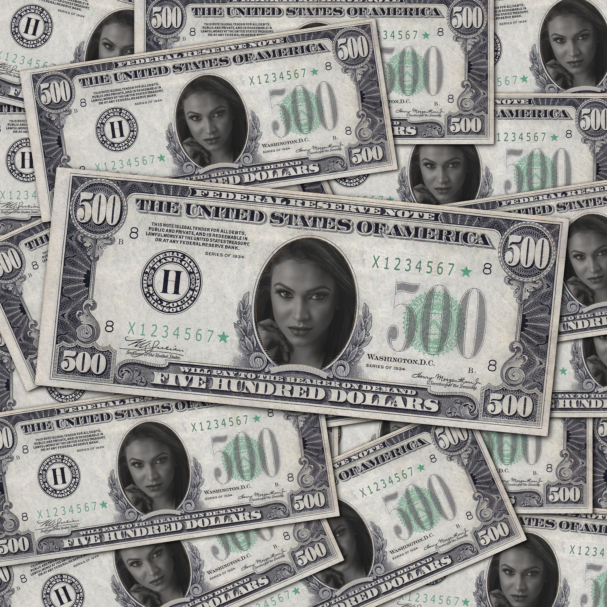 100 USD Party Money, Birthday Bucks, Dollar Bills With Your Face ...