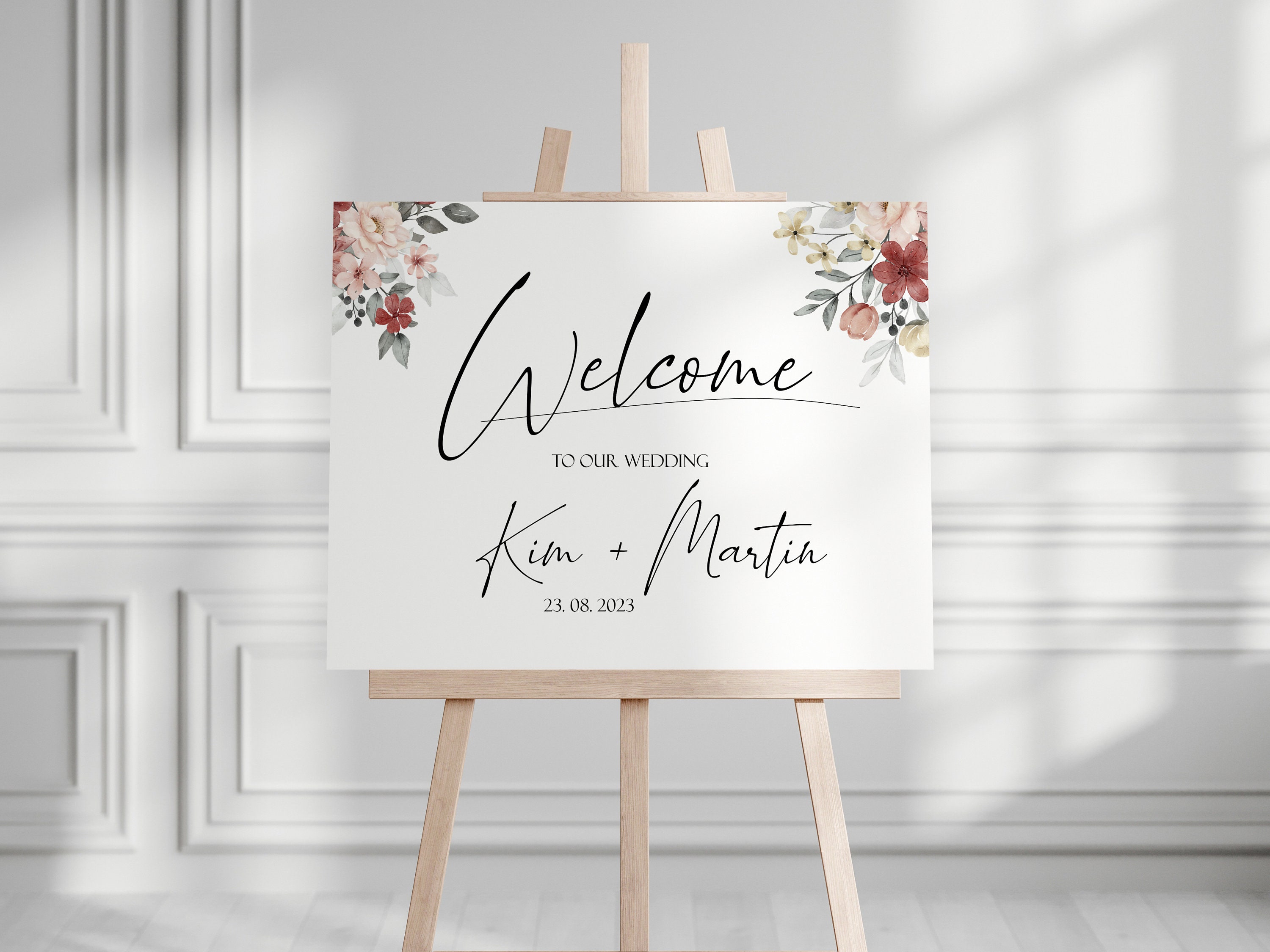Giant Welcome Sign, Customized Welcome Sign, Welcome to Our Wedding ...