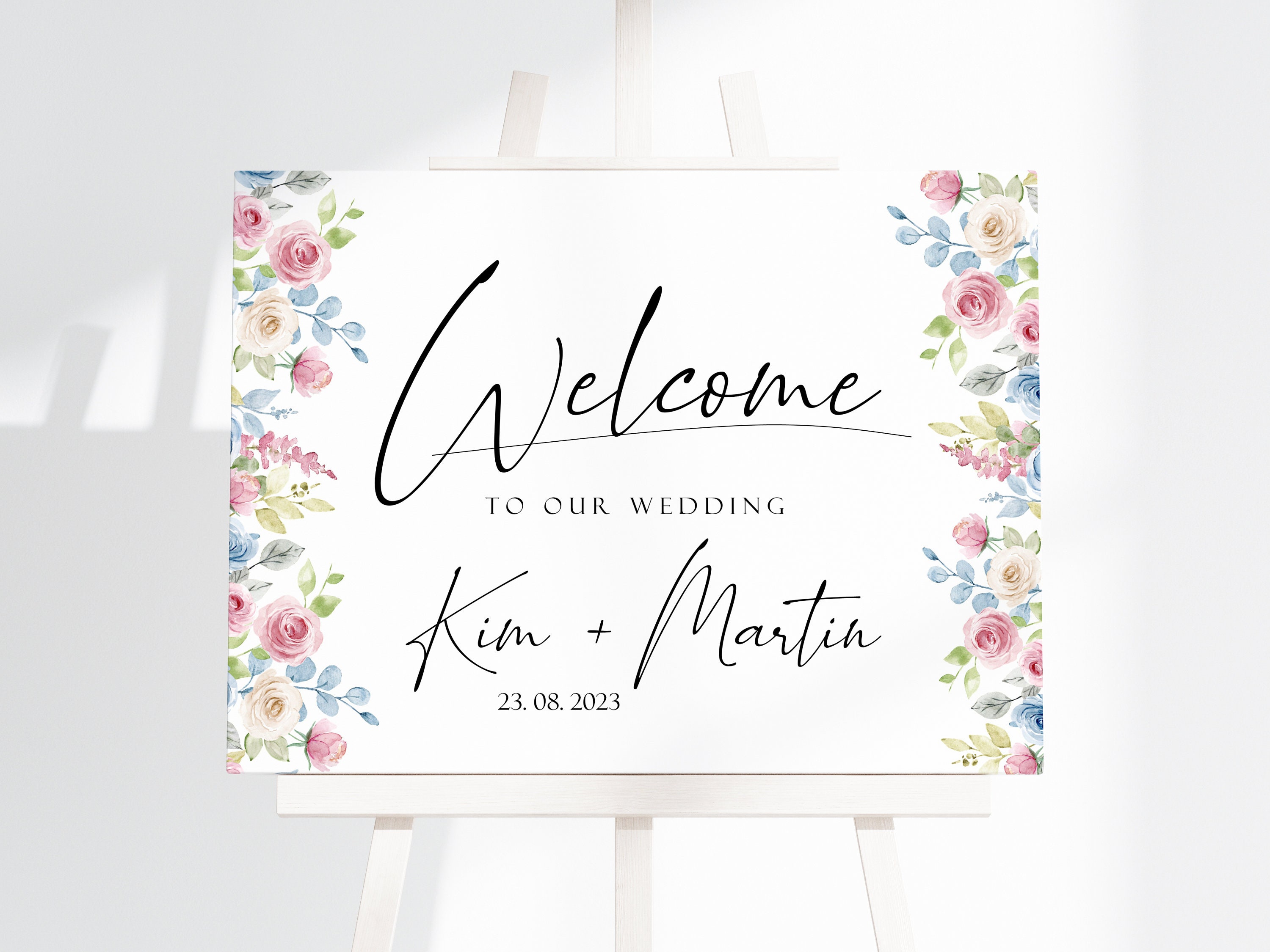 Wedding Welcome Sign, Custom Welcome Sign, Welcome to Our Wedding Sign ...