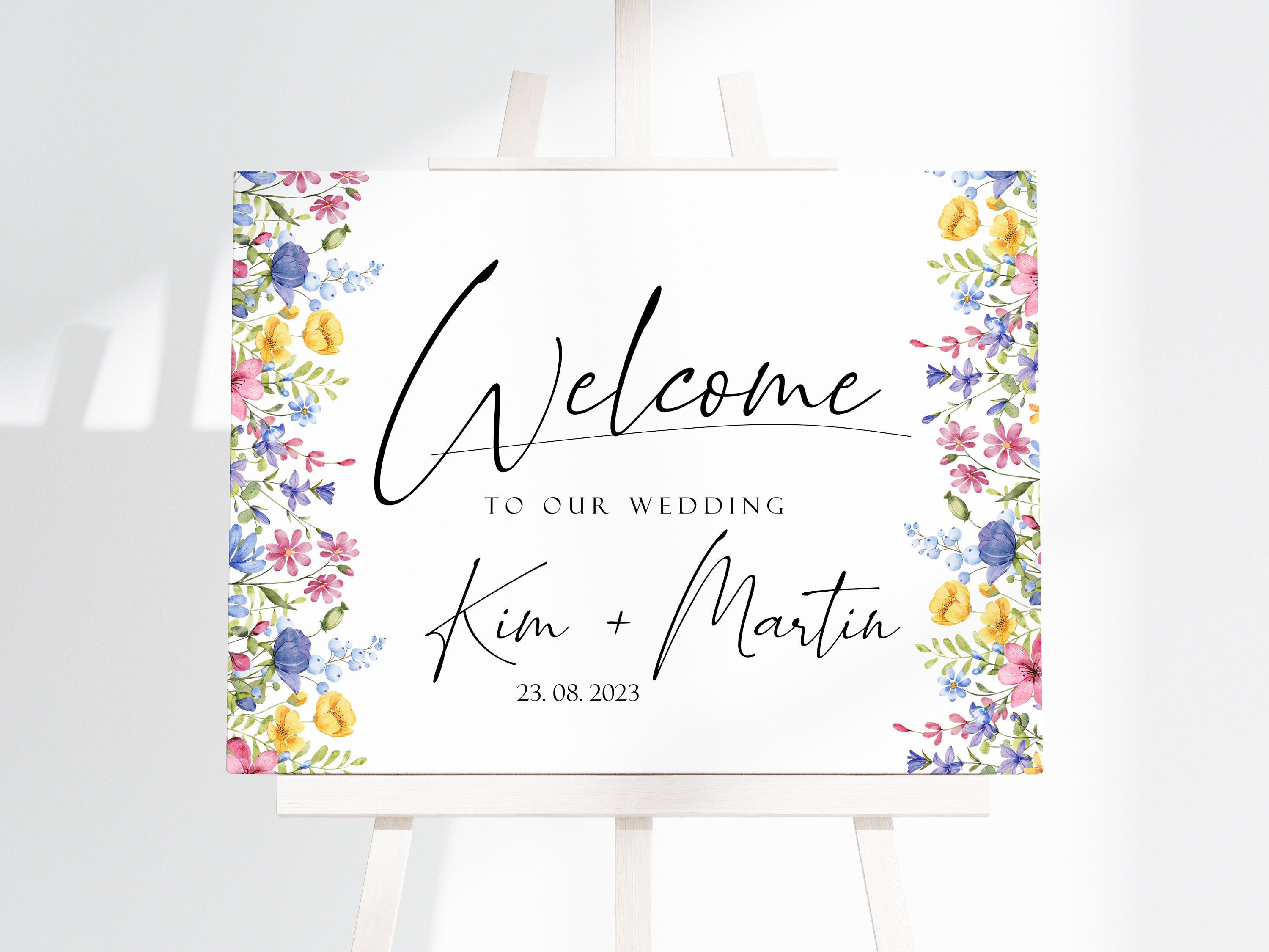 Wedding Welcome Sign, Custom Welcome Sign, Welcome to Our Wedding Sign ...