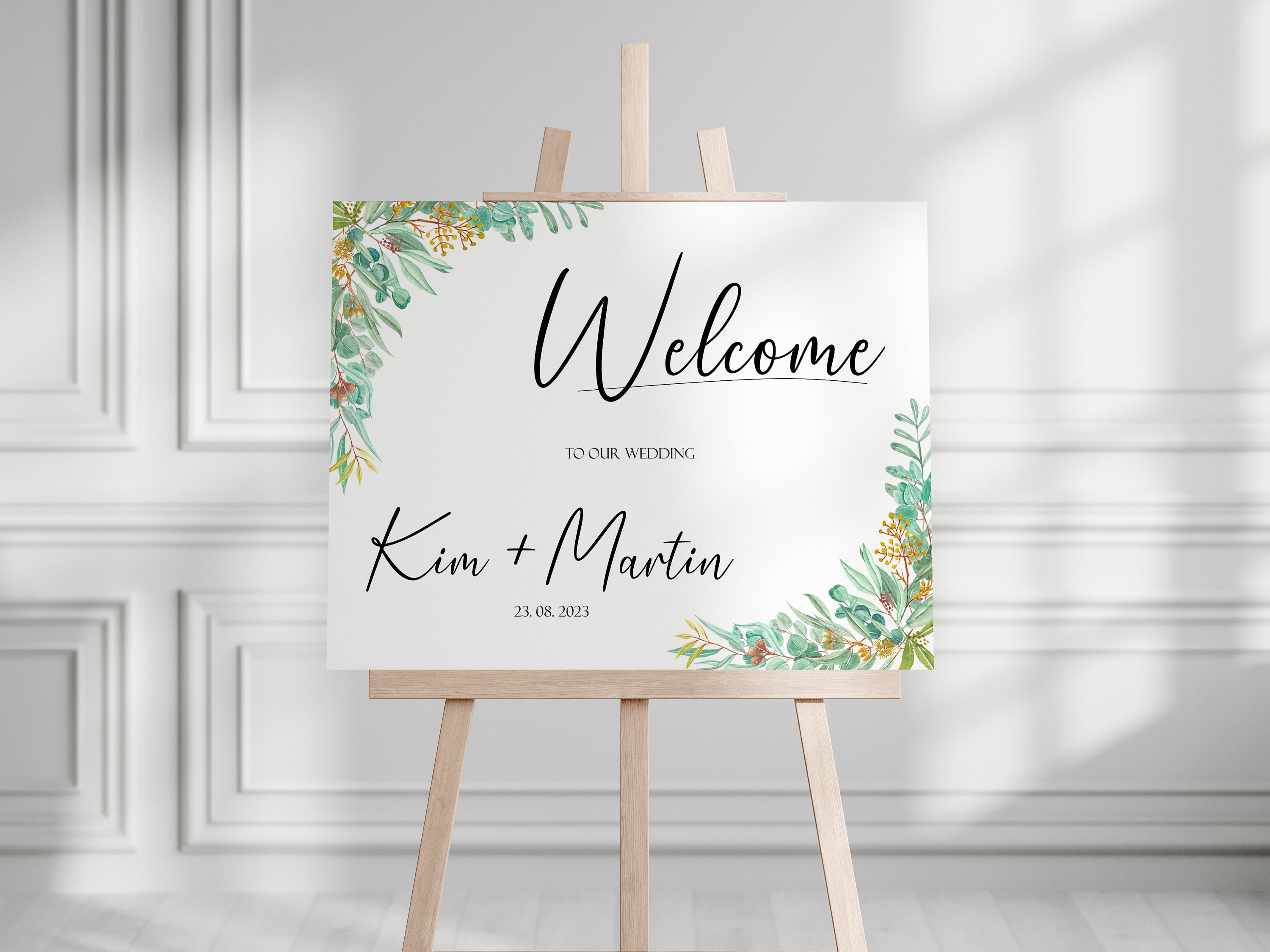 Wedding Welcome Sign, Custom Welcome Sign, Welcome to Our Wedding Sign ...