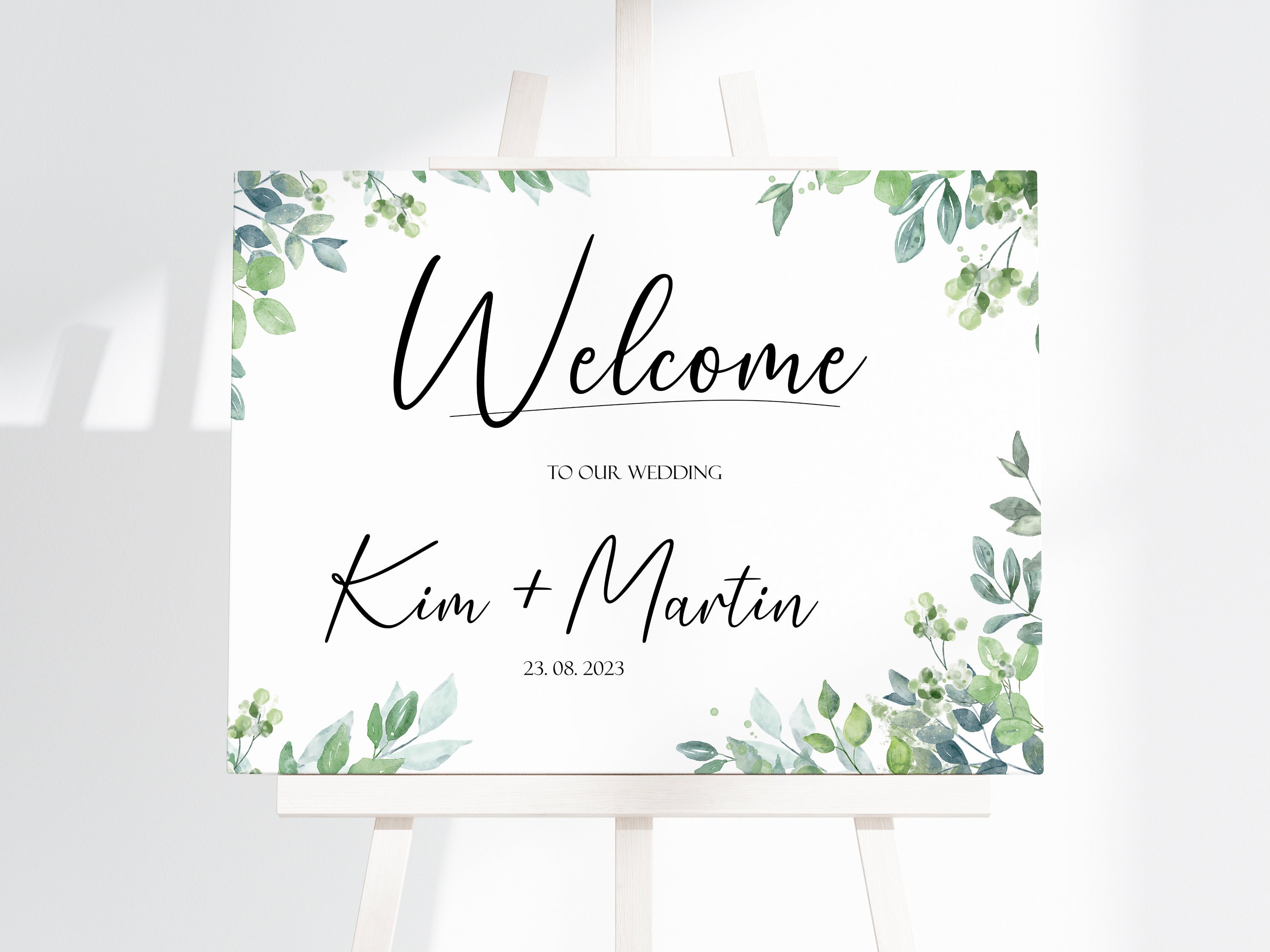 Wedding Welcome Sign, Custom Welcome Sign, Welcome to Our Wedding Sign ...