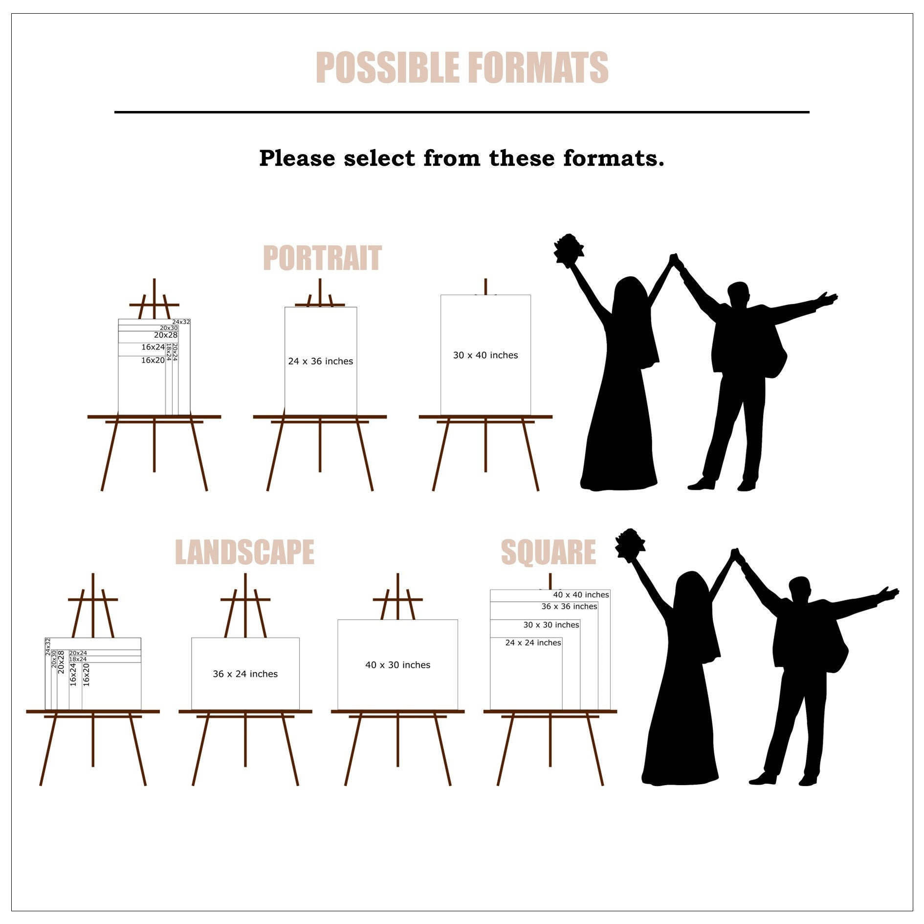 How big should a wedding welcome sign be | Beachweddingtips.com