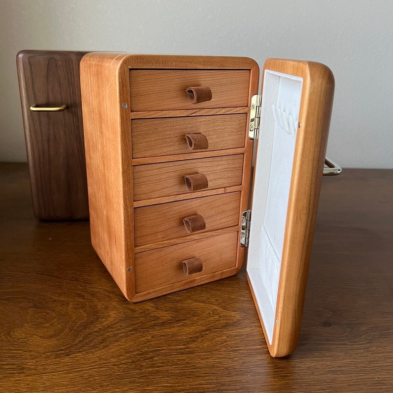 Extra Large Jewelry Box Solid Walnut Wood Jewelry Organizer Solid ...